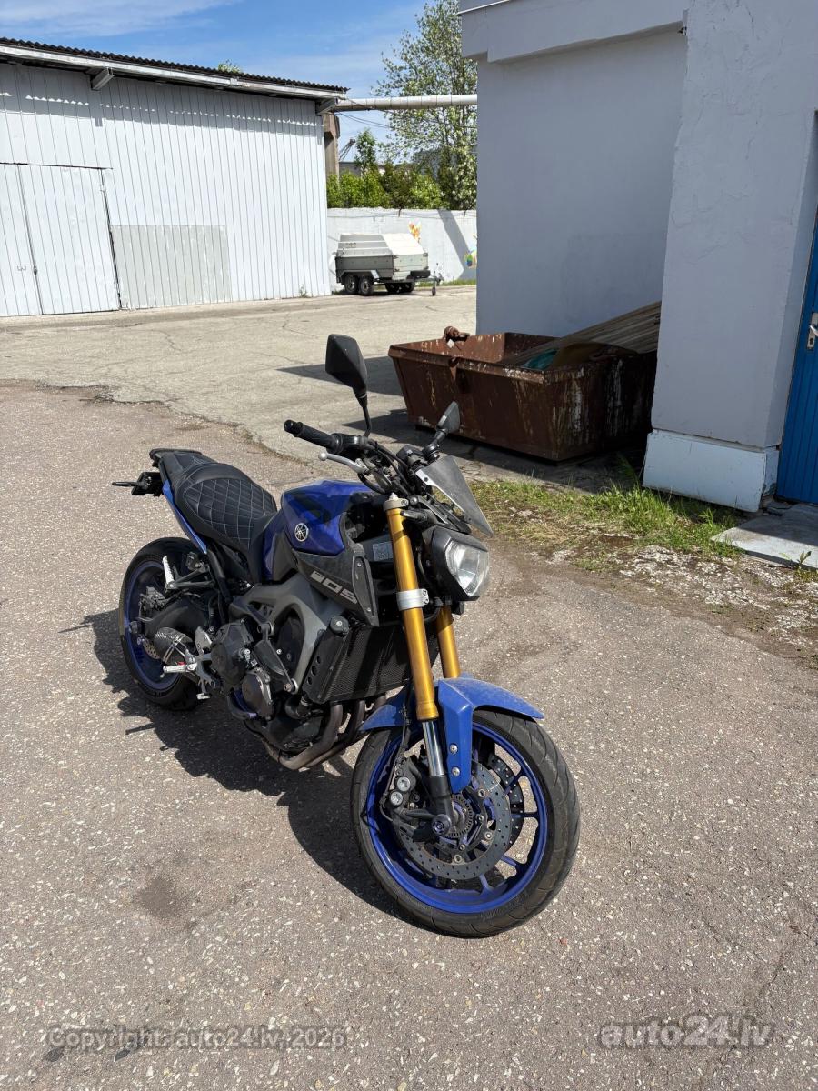 Blue Yamaha MT 09 2013 in Tallinn, with an engine capacity of 0.85 L and mileage of 23 thousand km for 4300 €, photo 1 on AUTOMOTO.COM.LV