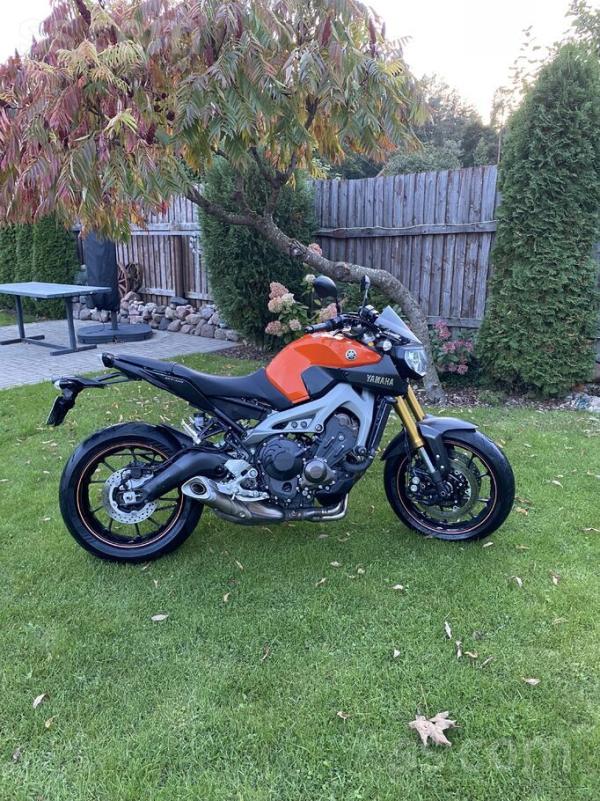 Yamaha MT 09 2014 in Riga, with an engine capacity of 0.85 L and mileage of 0 thousand km for 5850 €, photo 1 on AUTOMOTO.COM.LV