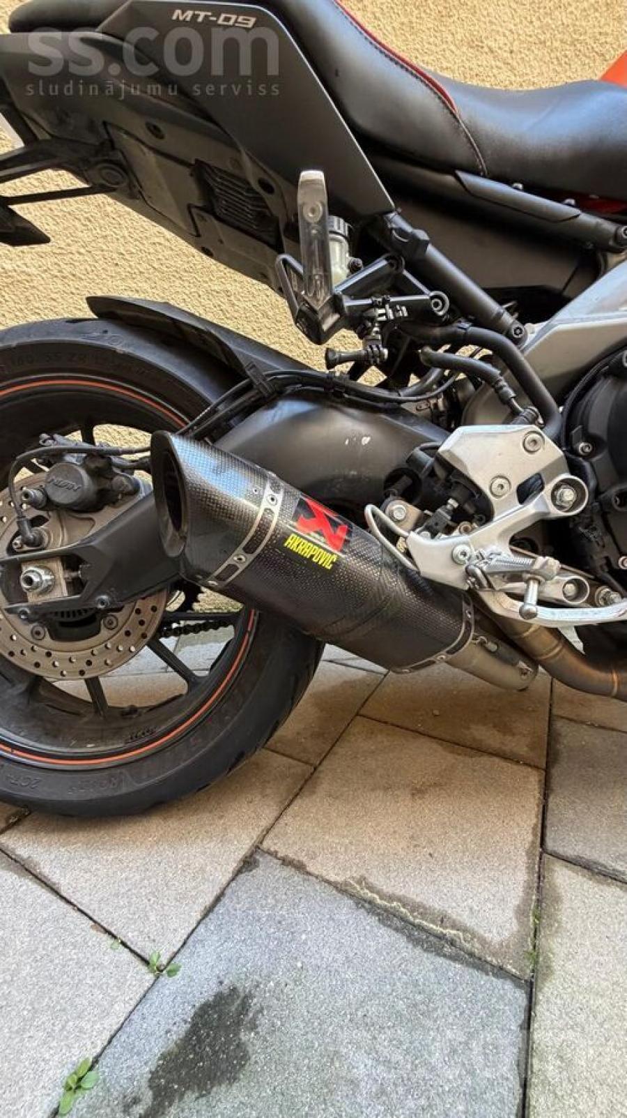 Yamaha MT 09 2014 in Riga, with an engine capacity of 0.85 L and mileage of 0 thousand km for 5990 €, photo 4 on AUTOMOTO.COM.LV