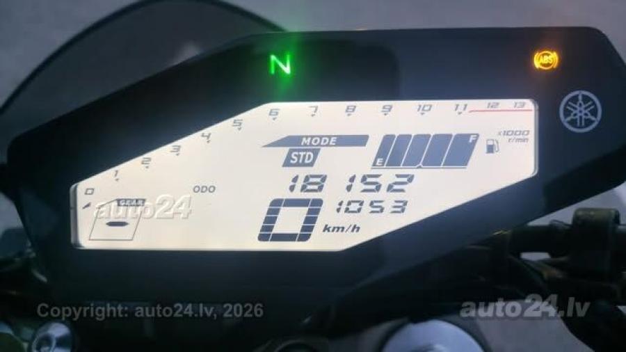 Ямаха MT 09 2015 в Тарту, объемом двигателя 0.85 л и пробегом 18 тыс. км за 6100 €, фото 8 на AUTOMOTO.COM.LV