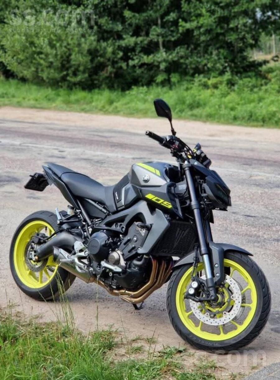 Yamaha MT 09 2018 Rīga, ar dzinēja tilpumu 0.90 L un nobraukumu 0 tūkst. km par 5999 €, foto 1 vietnē AUTOMOTO.COM.LV