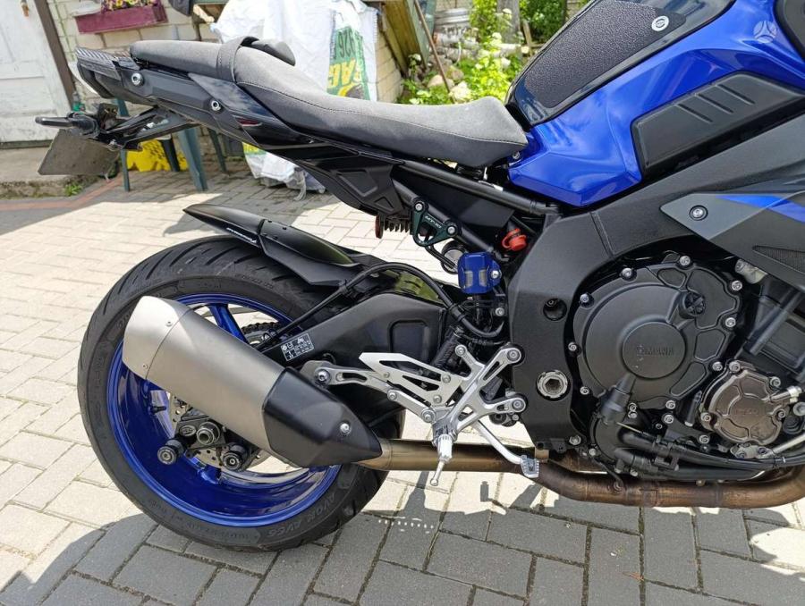Blue Yamaha MT 10 2019 in Alytus, with an engine capacity of 1.00 L and mileage of 24 thousand km for 8900 €, photo 14 on AUTOMOTO.COM.LV