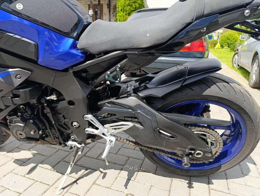 Blue Yamaha MT 10 2019 in Alytus, with an engine capacity of 1.00 L and mileage of 24 thousand km for 8900 €, photo 16 on AUTOMOTO.COM.LV