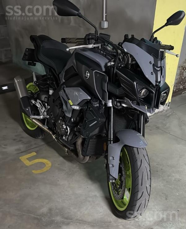 Yamaha MT 10 2016 in Riga on AUTOMOTO.COM.LV Yamaha MT 10 2016 in Riga, with an engine capacity of 1.00 L and mileage of 0 thousand km for 7900 €, photo 1 on AUTOMOTO.COM.LV