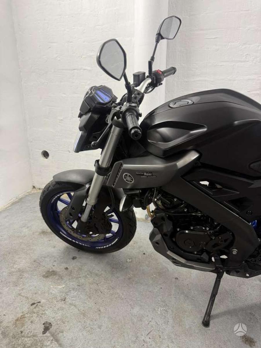 Black Yamaha MT 125 2015 in Vilkaviskis, with an engine capacity of 0.13 L and mileage of 25 thousand km for 2199 €, photo 14 on AUTOMOTO.COM.LV
