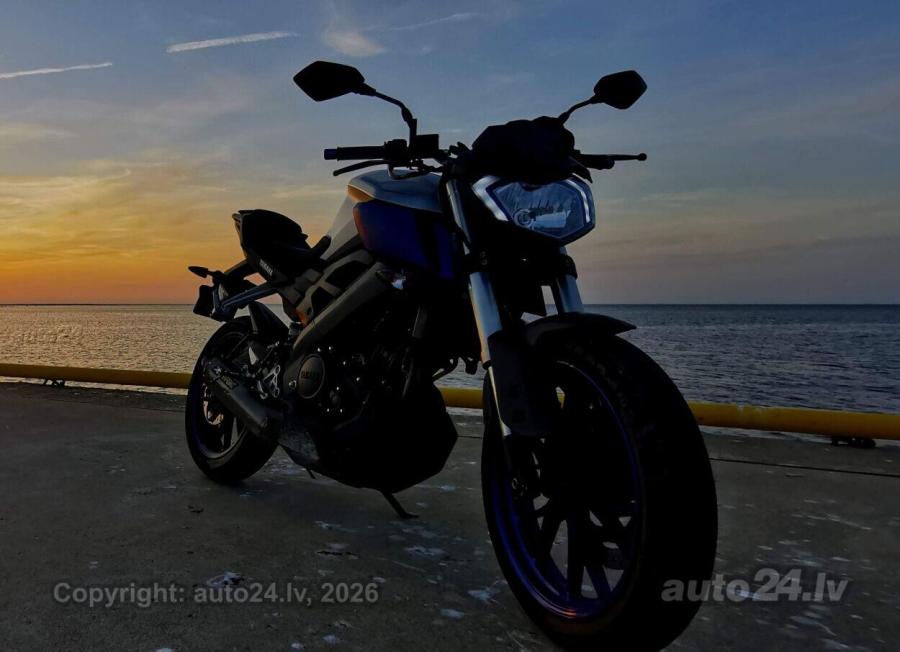 Black Yamaha MT 125 2016 in Tallinn, with an engine capacity of 0.13 L and mileage of 10 thousand km for 2500 €, photo 1 on AUTOMOTO.COM.LV