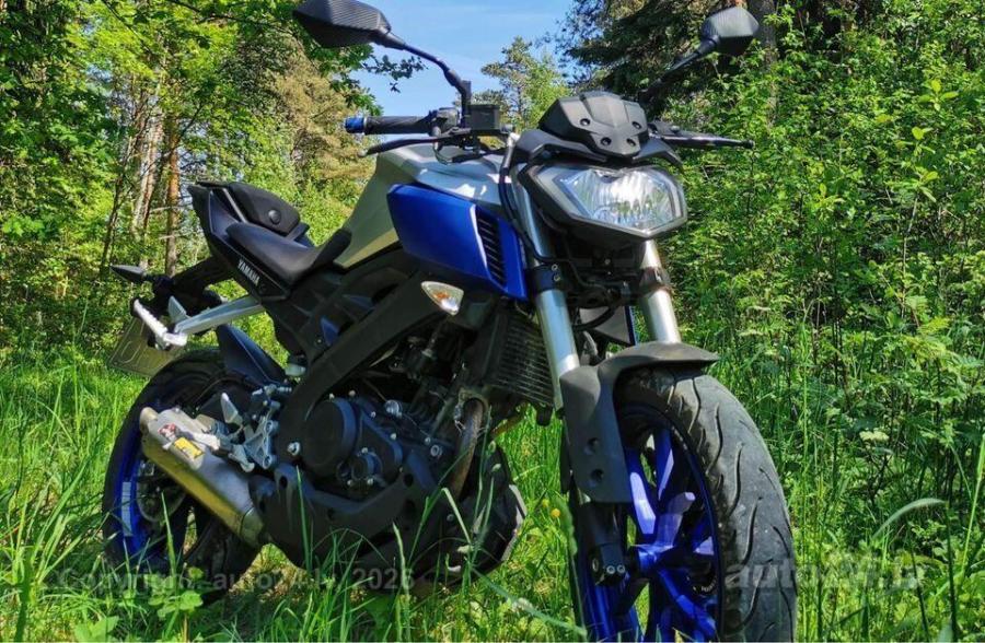 Black Yamaha MT 125 2016 in Tallinn, with an engine capacity of 0.13 L and mileage of 10 thousand km for 2500 €, photo 2 on AUTOMOTO.COM.LV