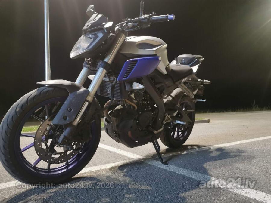 Black Yamaha MT 125 2016 in Tallinn, with an engine capacity of 0.13 L and mileage of 10 thousand km for 2500 €, photo 4 on AUTOMOTO.COM.LV
