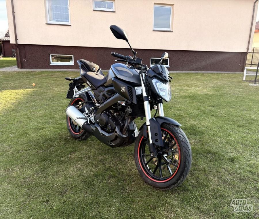 Melns Yamaha MT 125 2016 Kretinga, ar dzinēja tilpumu 0.13 L un nobraukumu 21 tūkst. km par 2300 €, foto 1 vietnē AUTOMOTO.COM.LV
