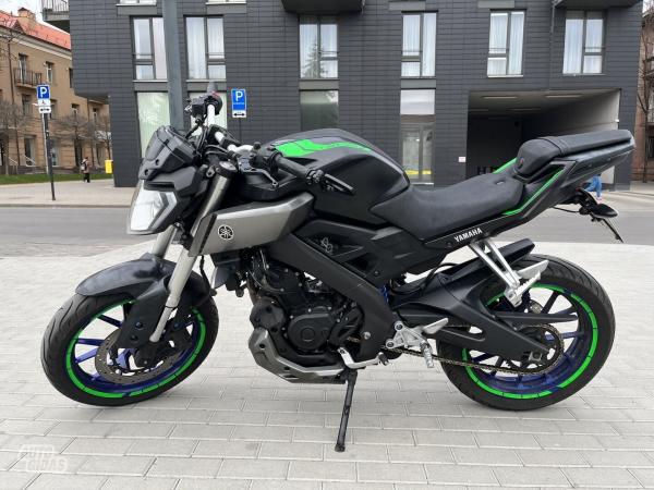 Black Yamaha MT 125 2016 in Klaipeda, with an engine capacity of 0.13 L and mileage of 24 thousand km for 2050 €, photo 1 on AUTOMOTO.COM.LV