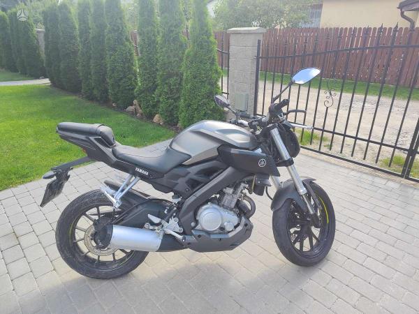 Черный Ямаха MT 125 2016 в Вильнюс, объемом двигателя 0.00 л и пробегом 24 тыс. км за 1800 €, фото 1 на AUTOMOTO.COM.LV