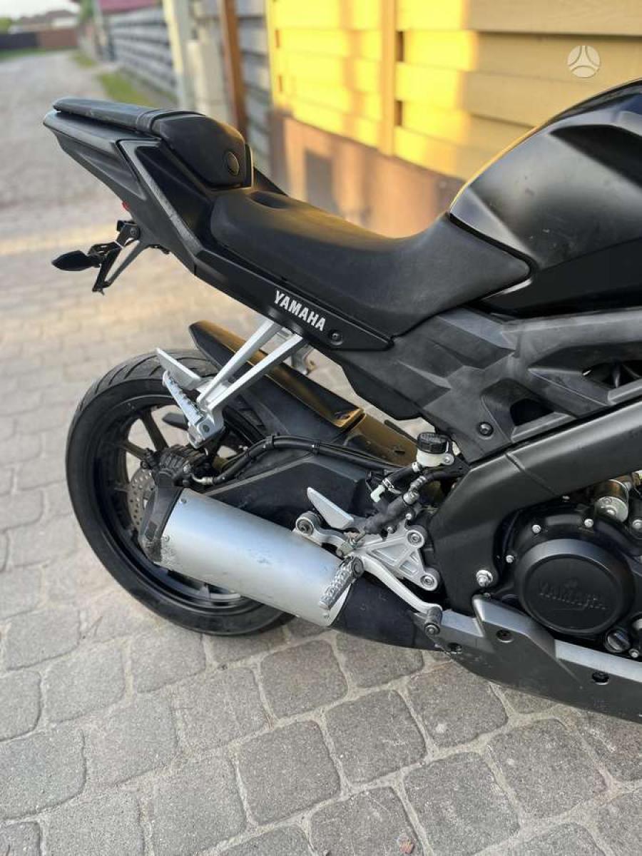 Black Yamaha MT 125 2016 in Kretinga, with an engine capacity of 0.13 L and mileage of 48 thousand km for 1480 €, photo 6 on AUTOMOTO.COM.LV
