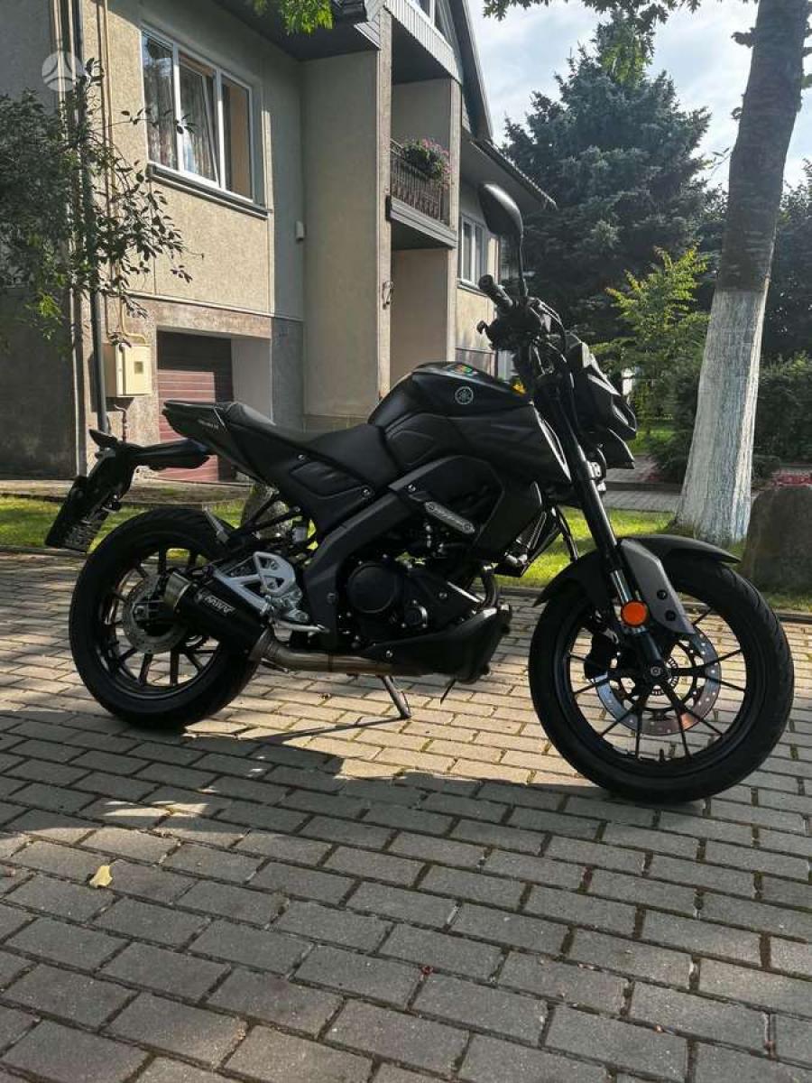 Black Yamaha MT 125 2020 in Palanga, with an engine capacity of 0.13 L and mileage of 26 thousand km for 3200 €, photo 5 on AUTOMOTO.COM.LV