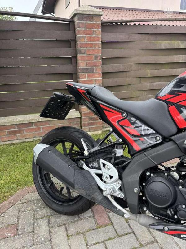 Black Yamaha MT 125 2020 in Kretinga, with an engine capacity of 0.13 L and mileage of 17 thousand km for 3300 €, photo 3 on AUTOMOTO.COM.LV