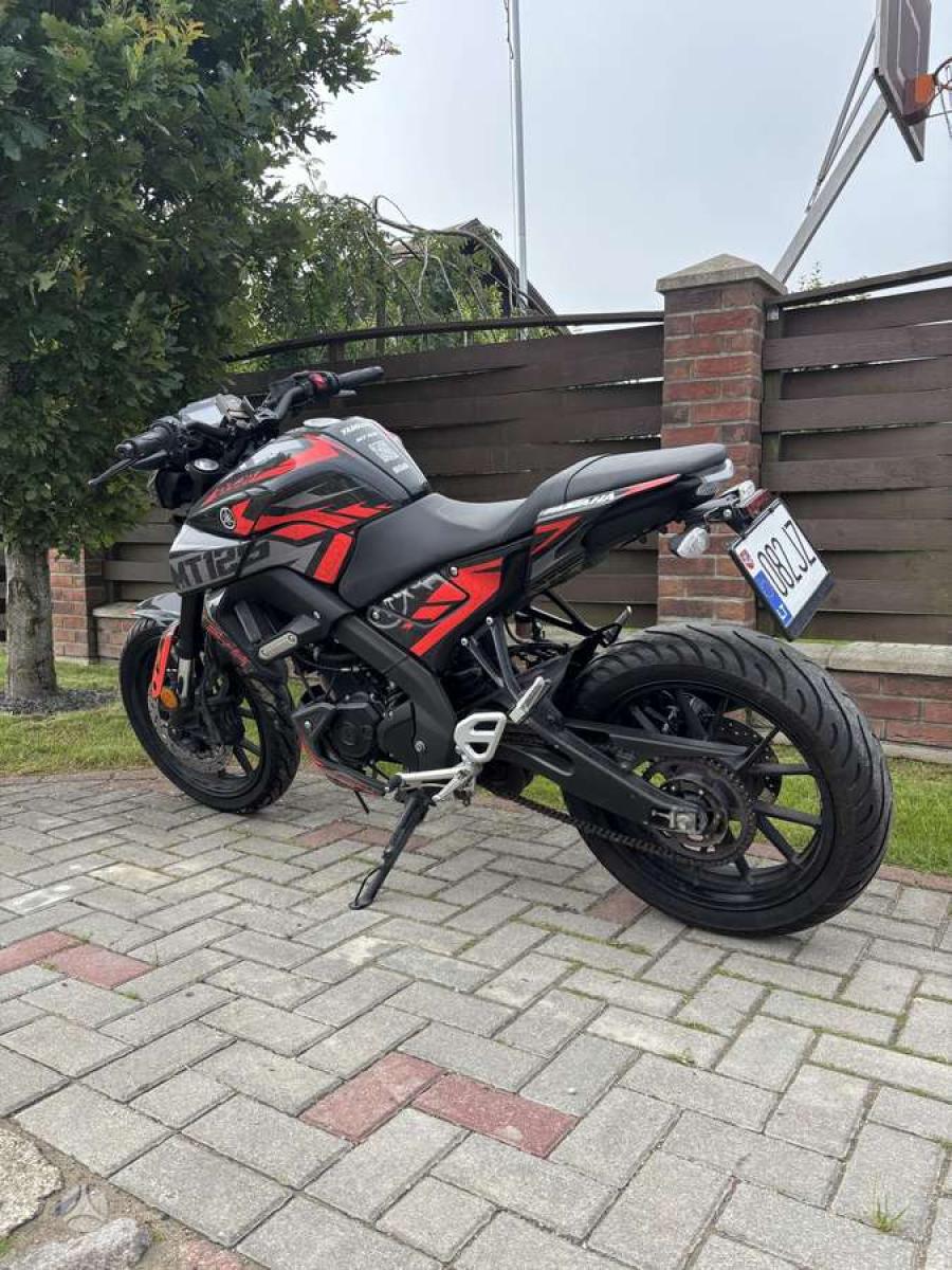 Melns Yamaha MT 125 2020 Kretinga, ar dzinēja tilpumu 0.13 L un nobraukumu 17 tūkst. km par 3300 €, foto 11 vietnē AUTOMOTO.COM.LV