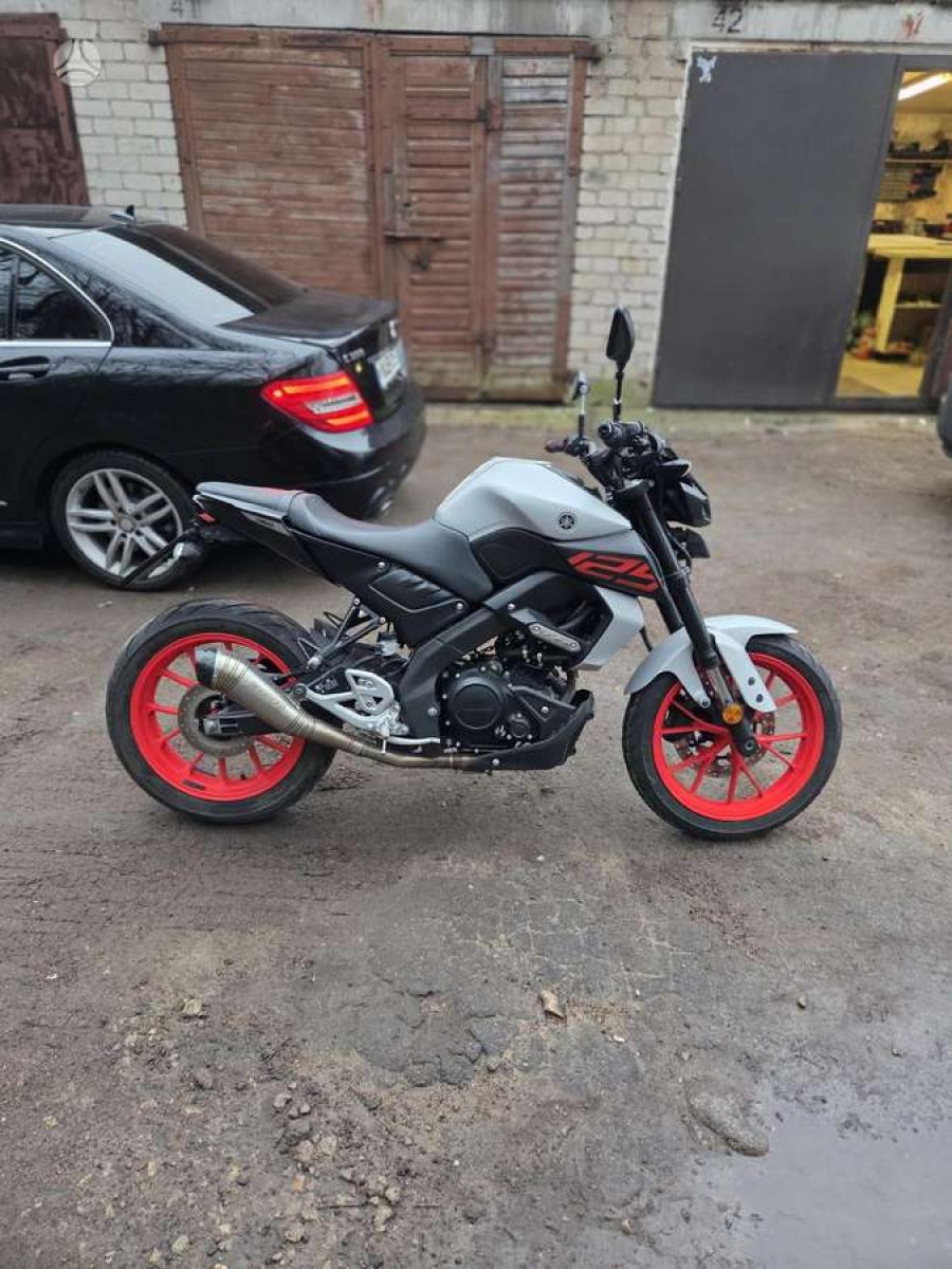 Black Yamaha MT 125 2021 in Vilnius, with an engine capacity of 0.13 L and mileage of 12 thousand km for 3450 €, photo 6 on AUTOMOTO.COM.LV