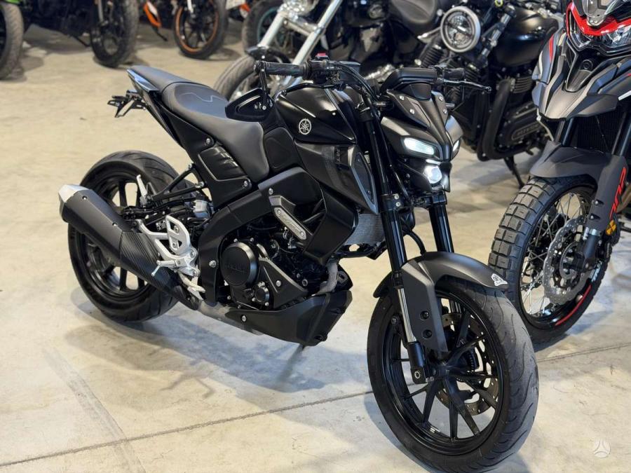 Melns Yamaha MT 125 2024 Šauļi, ar dzinēja tilpumu 0.13 L un nobraukumu 11 tūkst. km par 4090 €, foto 1 vietnē AUTOMOTO.COM.LV