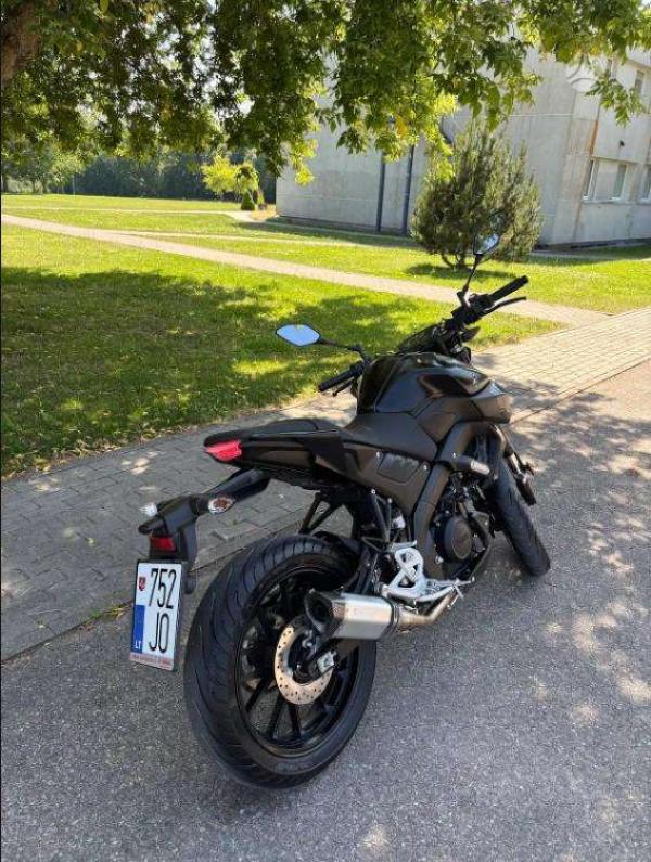 Black Yamaha MT 125 2024 in Raseiniai, with an engine capacity of 0.13 L and mileage of 4 thousand km for 4700 €, photo 5 on AUTOMOTO.COM.LV