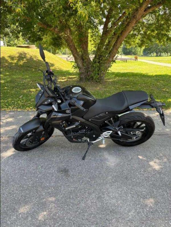 Black Yamaha MT 125 2024 in Raseiniai, with an engine capacity of 0.13 L and mileage of 4 thousand km for 4700 €, photo 6 on AUTOMOTO.COM.LV