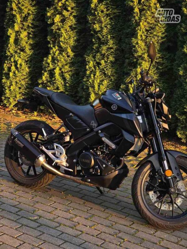 Черный Ямаха MT 125 2024 в Вильнюс, объемом двигателя 0.13 л и пробегом 9 тыс. км за 5000 €, фото 1 на AUTOMOTO.COM.LV