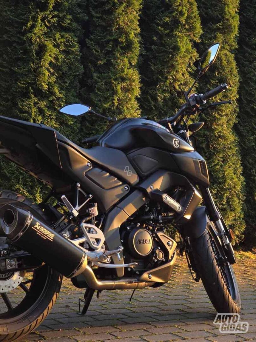 Black Yamaha MT 125 2024 in Vilnius, with an engine capacity of 0.13 L and mileage of 9 thousand km for 5000 €, photo 4 on AUTOMOTO.COM.LV