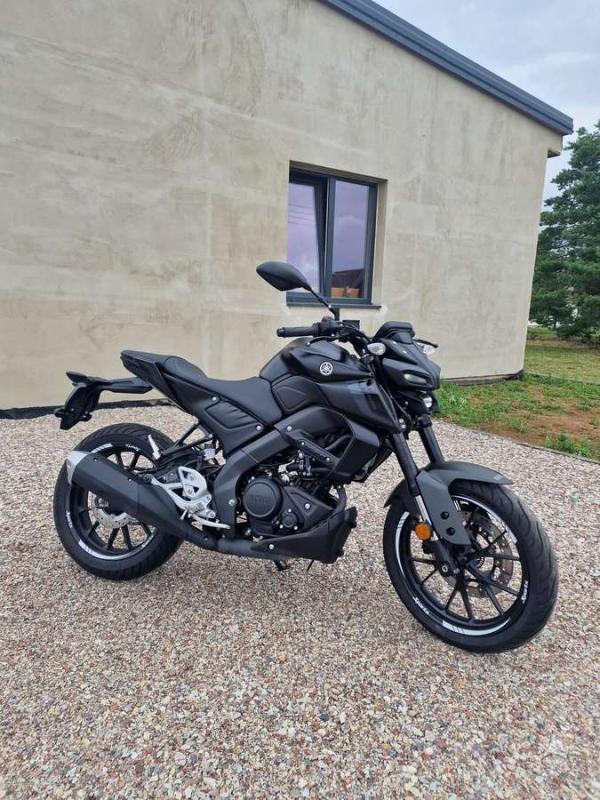 Black Yamaha MT 125 2024 in Silute, with an engine capacity of 0.13 L and mileage of 5 thousand km for 3400 €, photo 1 on AUTOMOTO.COM.LV