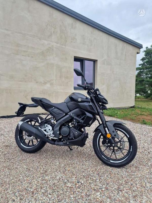 Black Yamaha MT 125 2024 in Silute, with an engine capacity of 0.13 L and mileage of 5 thousand km for 3400 €, photo 3 on AUTOMOTO.COM.LV