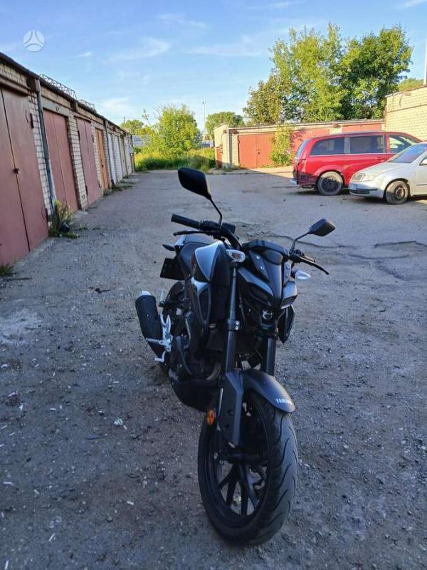 Black Yamaha MT 125 2024 in Klaipeda, with an engine capacity of 0.13 L and mileage of 15 thousand km for 3800 €, photo 4 on AUTOMOTO.COM.LV