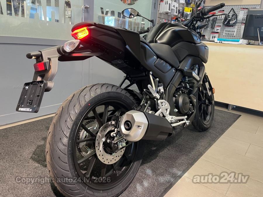 Black Yamaha MT 125 2026 in Tallinn, with an engine capacity of 0.13 L and mileage of 0 thousand km for 5490 €, photo 8 on AUTOMOTO.COM.LV