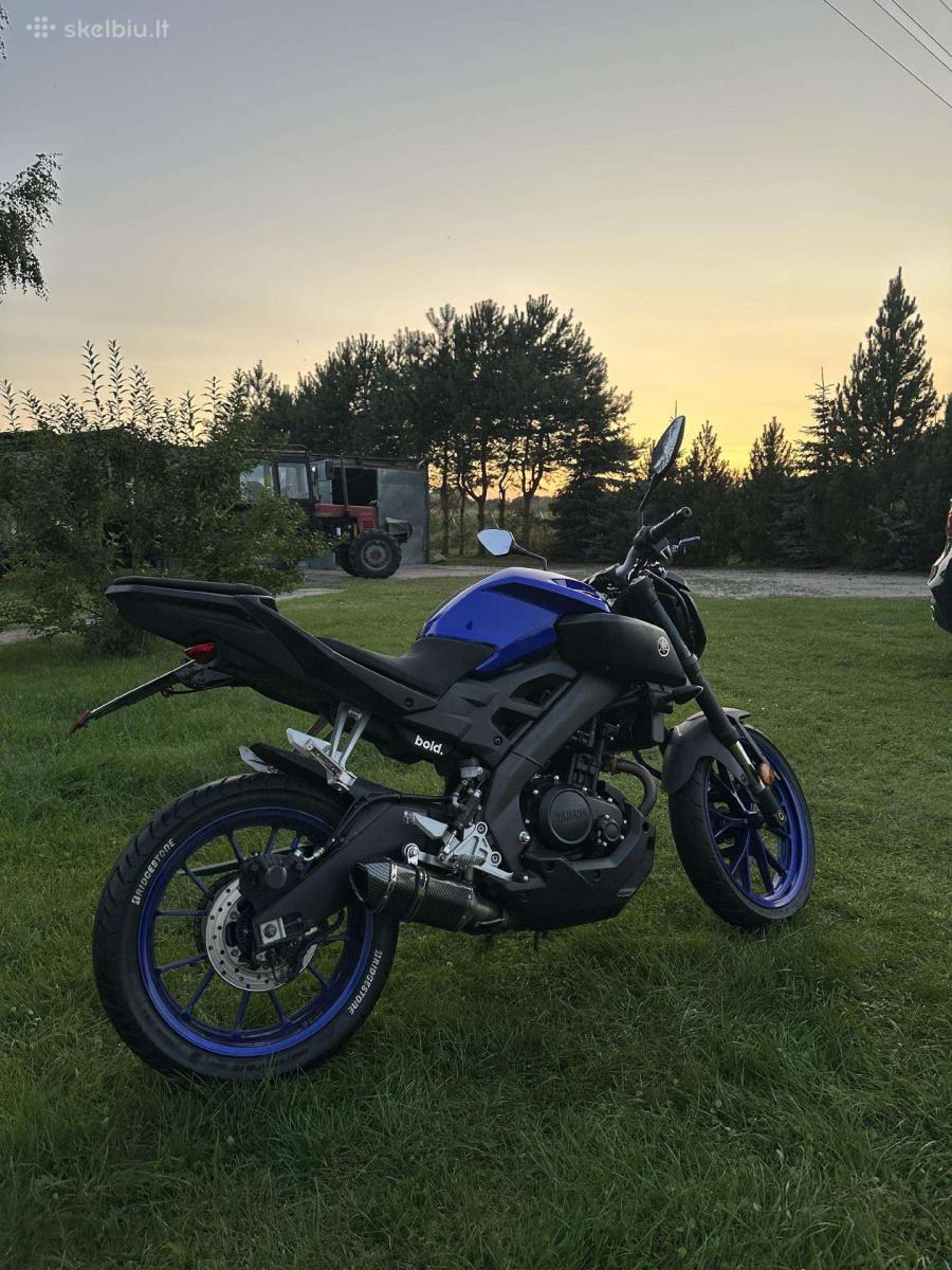 Blue Yamaha MT 125 2017 in Jonava, with an engine capacity of 0.13 L and mileage of 29 thousand km for 2000 €, photo 3 on AUTOMOTO.COM.LV