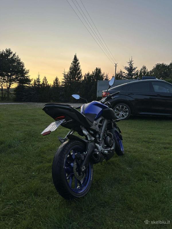 Синий Ямаха MT 125 2017 в Ионава, объемом двигателя 0.13 л и пробегом 29 тыс. км за 2000 €, фото 3 на AUTOMOTO.COM.LV