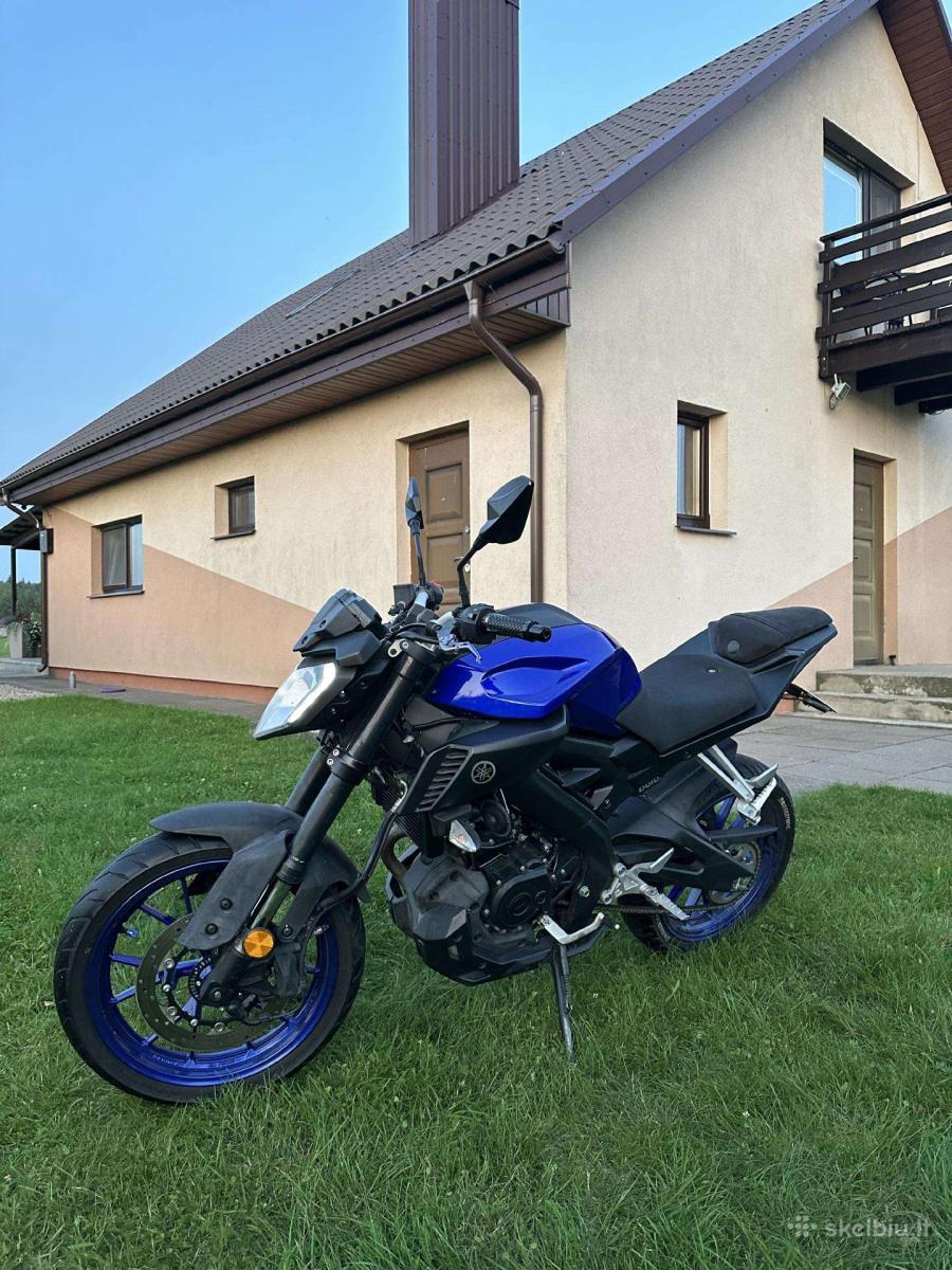 Blue Yamaha MT 125 2017 in Jonava, with an engine capacity of 0.13 L and mileage of 29 thousand km for 2000 €, photo 5 on AUTOMOTO.COM.LV