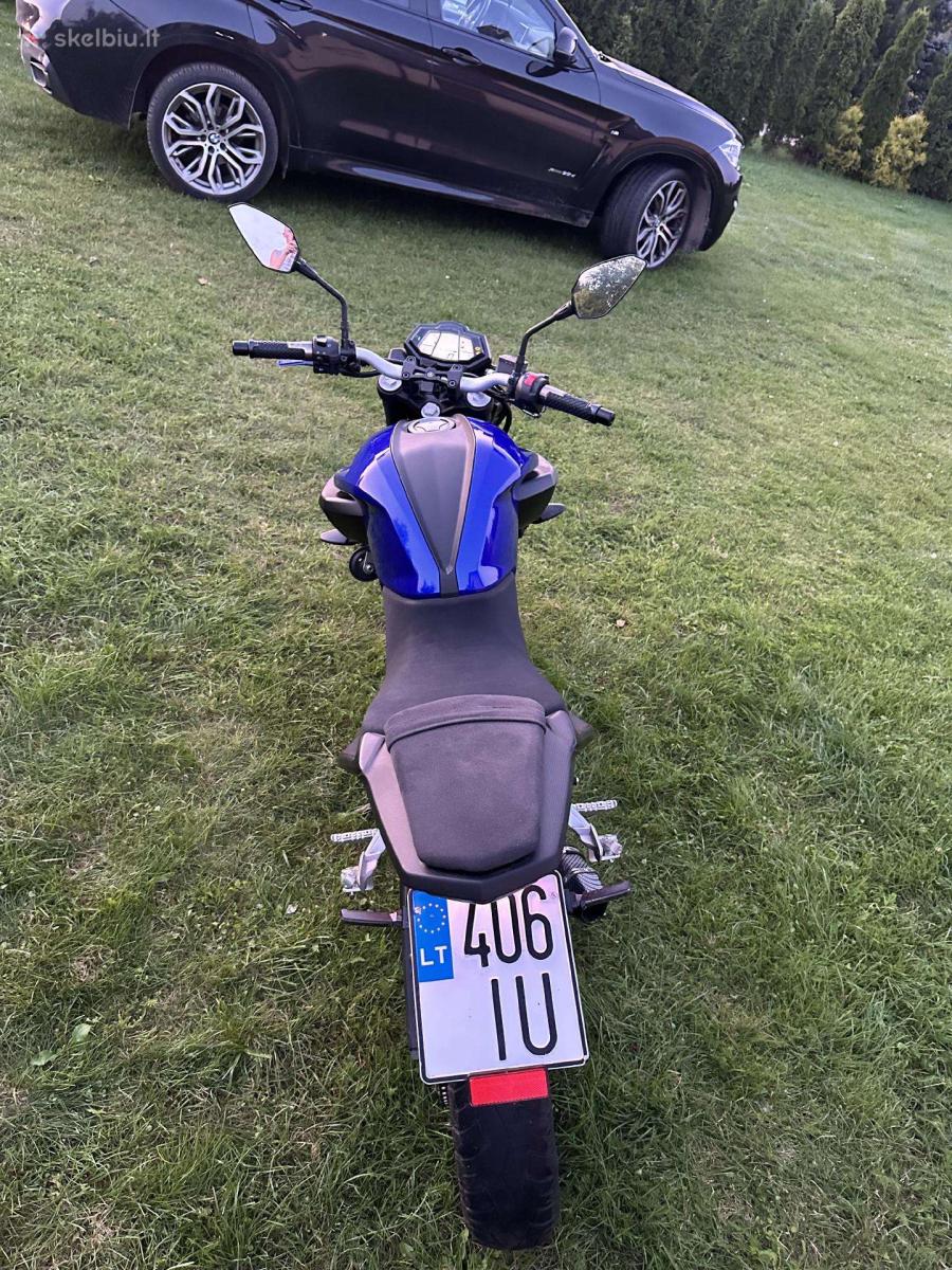 Blue Yamaha MT 125 2017 in Jonava, with an engine capacity of 0.13 L and mileage of 29 thousand km for 2000 €, photo 7 on AUTOMOTO.COM.LV