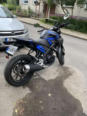 Blue Yamaha MT 125 2020 in Vilnius, with an engine capacity of 0.13 L and mileage of 12 thousand km for 3400 €, photo 7 on AUTOMOTO.COM.LV