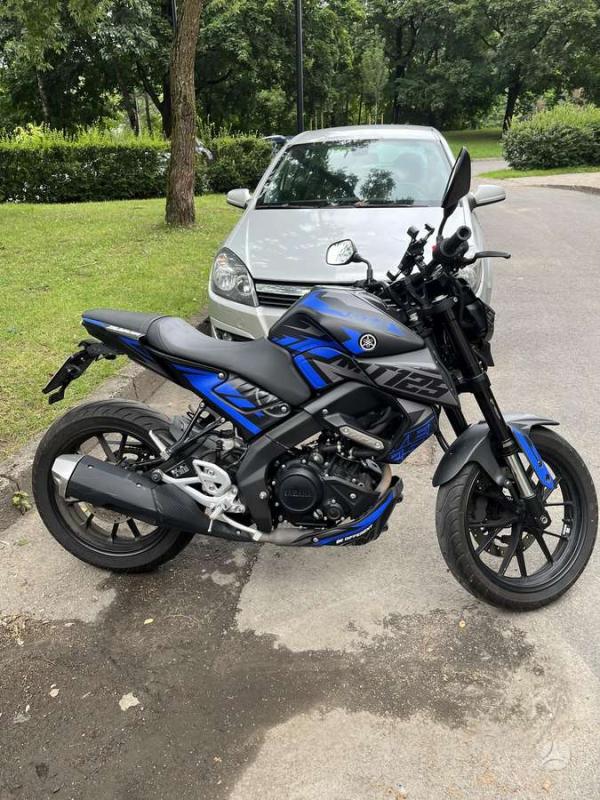 Blue Yamaha MT 125 2020 in Vilnius, with an engine capacity of 0.13 L and mileage of 12 thousand km for 3400 €, photo 7 on AUTOMOTO.COM.LV