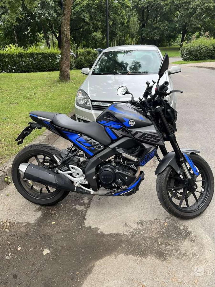Blue Yamaha MT 125 2020 in Vilnius, with an engine capacity of 0.13 L and mileage of 12 thousand km for 3400 €, photo 8 on AUTOMOTO.COM.LV