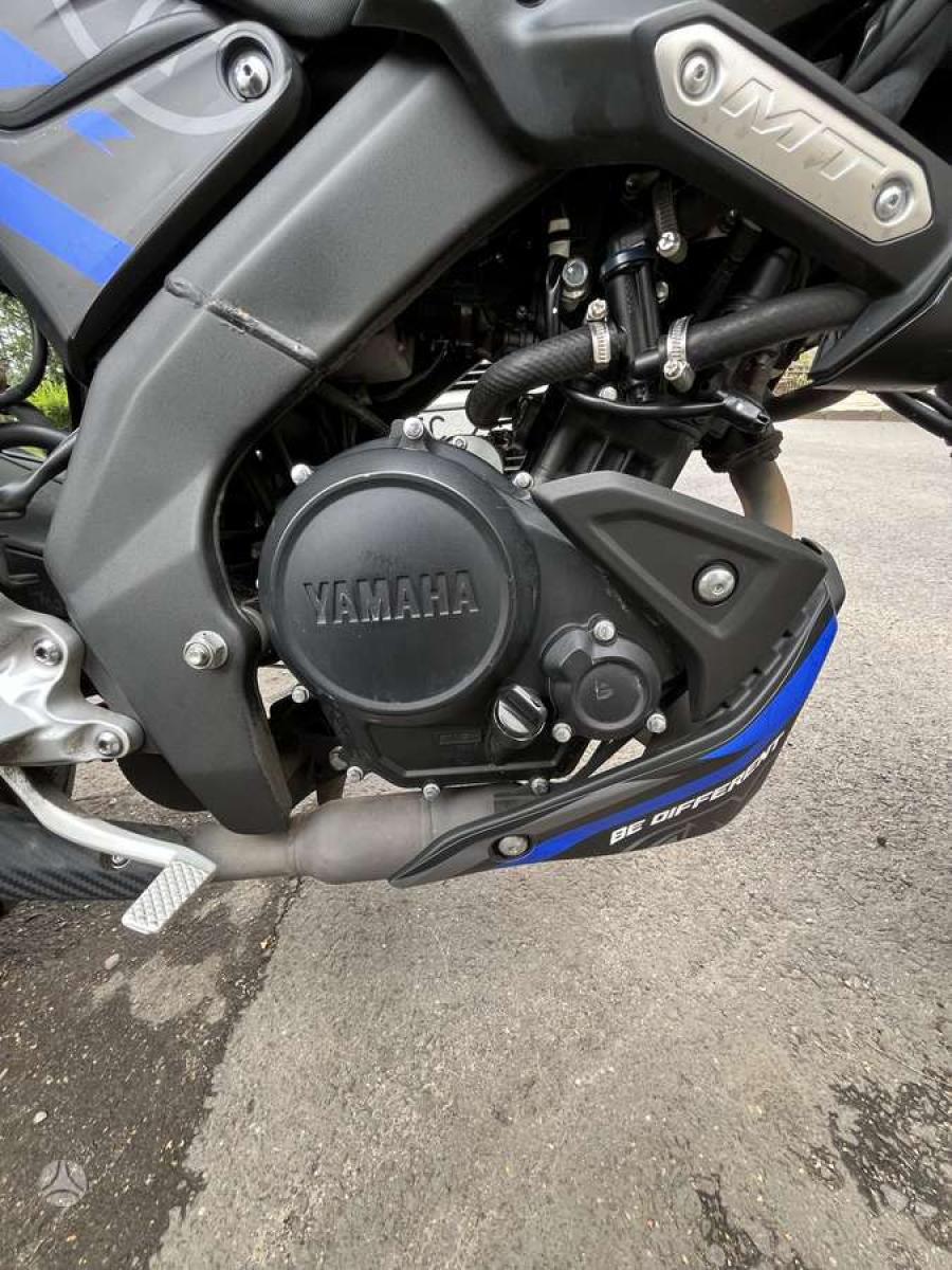 Blue Yamaha MT 125 2020 in Vilnius, with an engine capacity of 0.13 L and mileage of 12 thousand km for 3400 €, photo 10 on AUTOMOTO.COM.LV