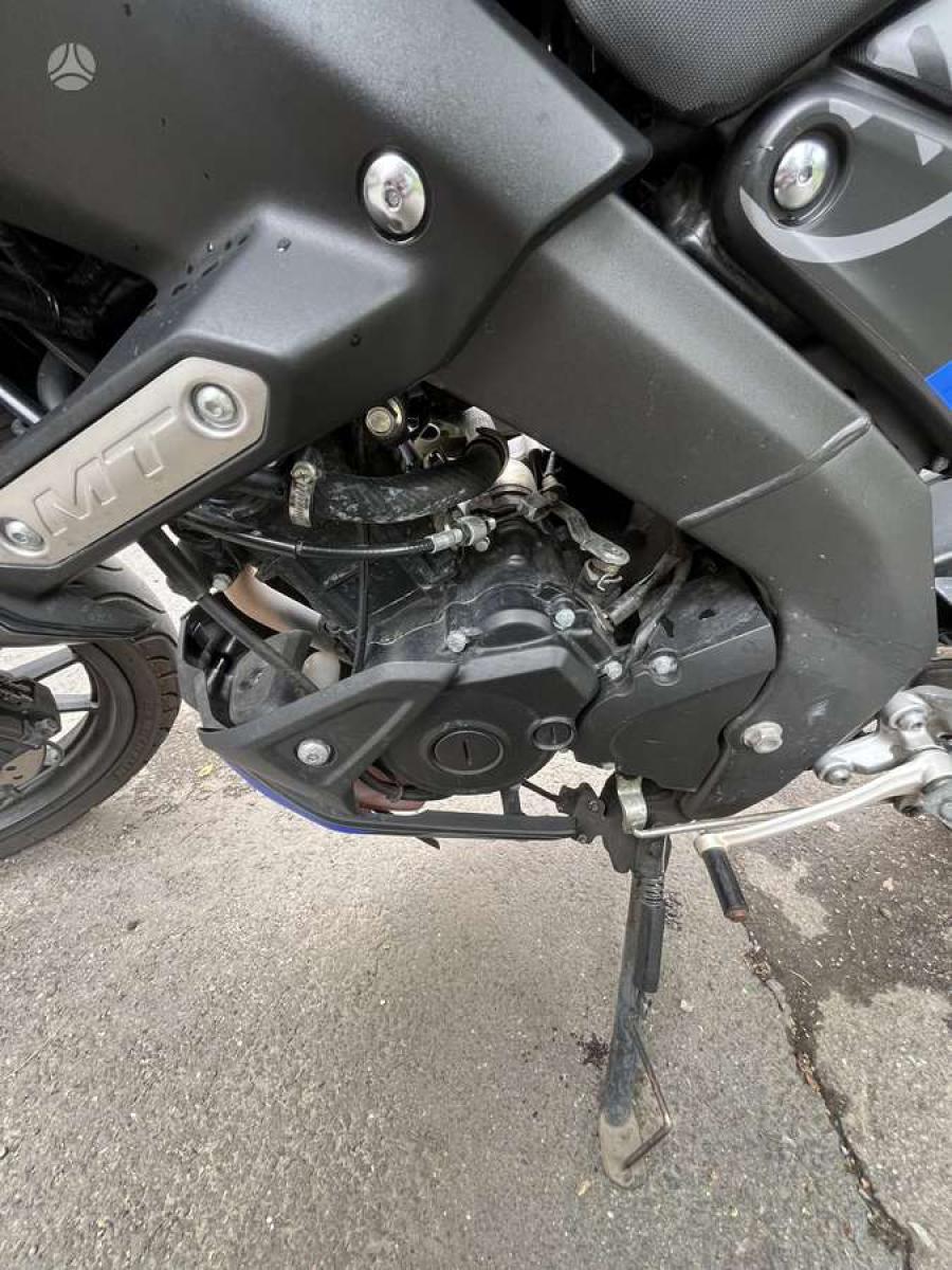 Blue Yamaha MT 125 2020 in Vilnius, with an engine capacity of 0.13 L and mileage of 12 thousand km for 3400 €, photo 11 on AUTOMOTO.COM.LV