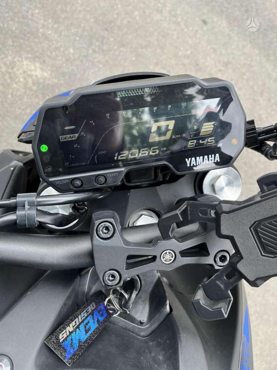 Blue Yamaha MT 125 2020 in Vilnius, with an engine capacity of 0.13 L and mileage of 12 thousand km for 3400 €, photo 14 on AUTOMOTO.COM.LV