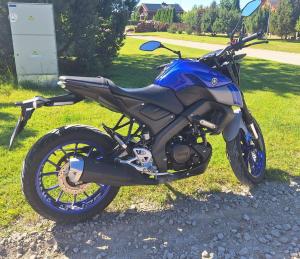 Zils Yamaha MT 125 2021 Šauļi, ar dzinēja tilpumu 0.13 L un nobraukumu 13 tūkst. km par 3300 €, foto  vietnē AUTOMOTO.COM.LV