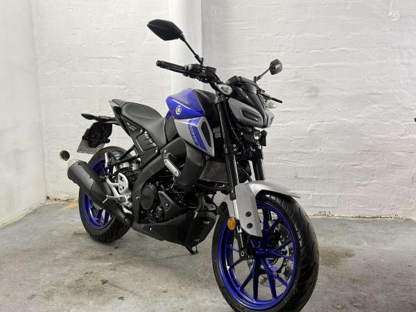 Blue Yamaha MT 125 2022 in Marijampole, with an engine capacity of 0.13 L and mileage of 15 thousand km for 3295 €, photo 1 on AUTOMOTO.COM.LV