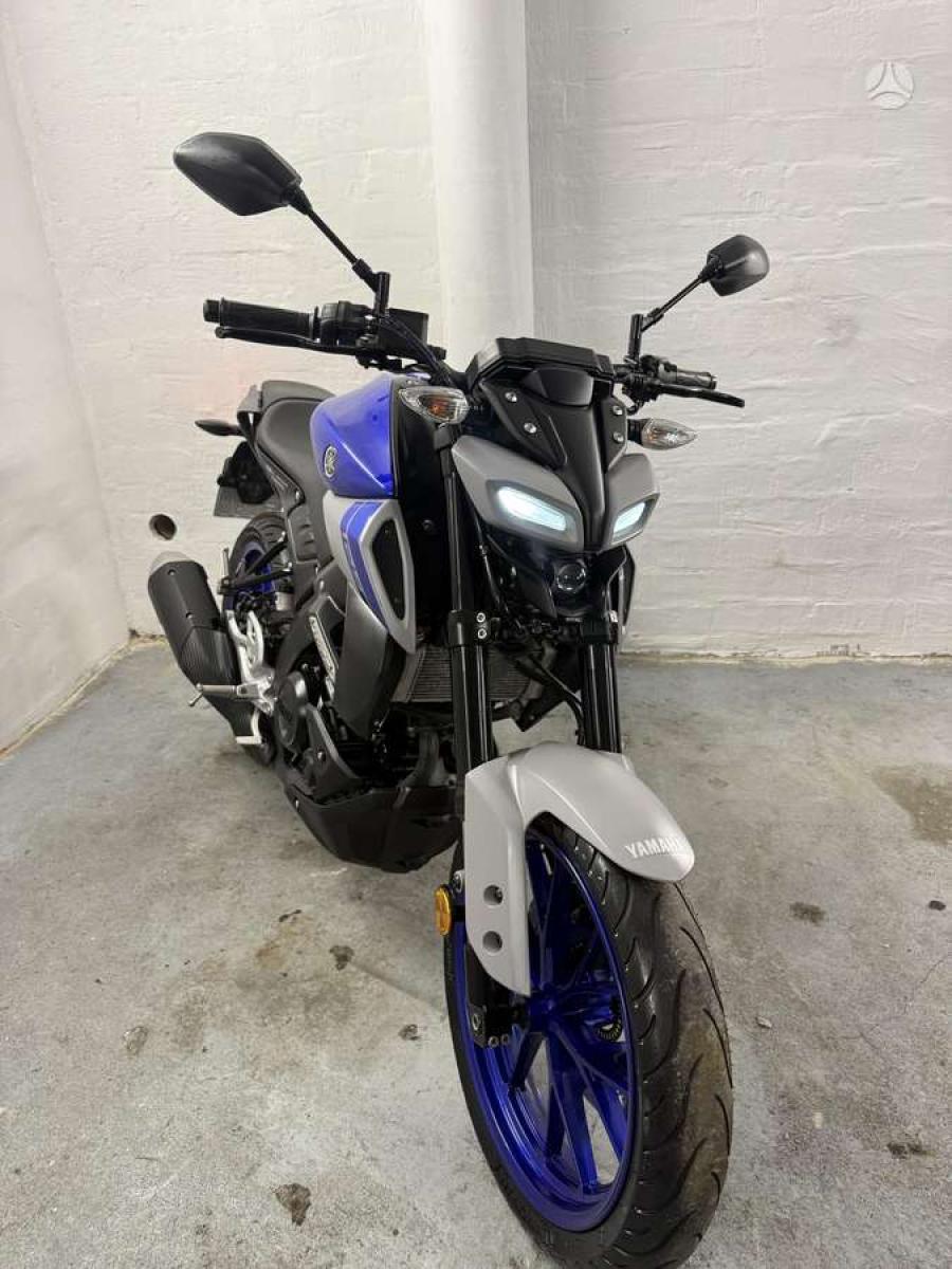 Blue Yamaha MT 125 2022 in Marijampole, with an engine capacity of 0.13 L and mileage of 15 thousand km for 3295 €, photo 5 on AUTOMOTO.COM.LV