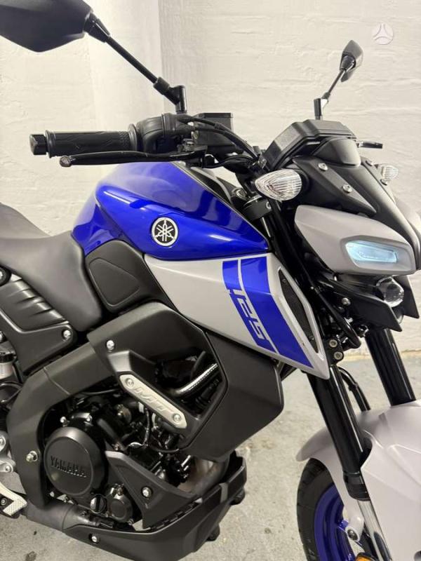 Blue Yamaha MT 125 2022 in Marijampole, with an engine capacity of 0.13 L and mileage of 15 thousand km for 3295 €, photo 6 on AUTOMOTO.COM.LV