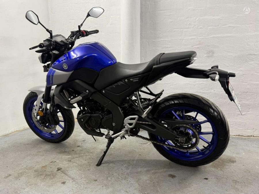 Blue Yamaha MT 125 2022 in Marijampole, with an engine capacity of 0.13 L and mileage of 15 thousand km for 3295 €, photo 14 on AUTOMOTO.COM.LV