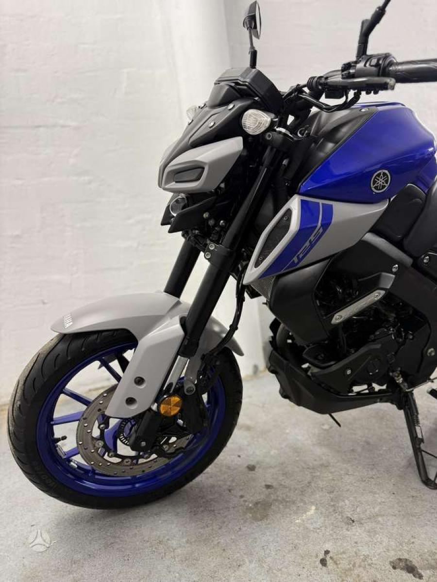 Blue Yamaha MT 125 2022 in Marijampole, with an engine capacity of 0.13 L and mileage of 15 thousand km for 3295 €, photo 16 on AUTOMOTO.COM.LV
