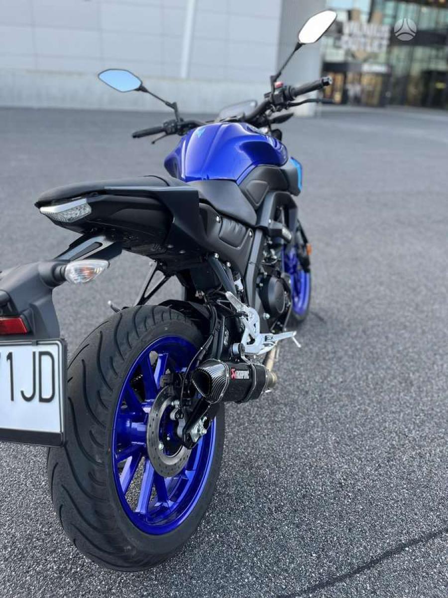 Zils Yamaha MT 125 2023 Viļņa, ar dzinēja tilpumu 0.13 L un nobraukumu 10 tūkst. km par 4099 €, foto 4 vietnē AUTOMOTO.COM.LV