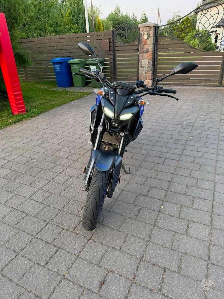 Blue Yamaha MT 125 2024 in Vilnius, with an engine capacity of 0.13 L and mileage of 15 thousand km for 3850 €, photo 1 on AUTOMOTO.COM.LV