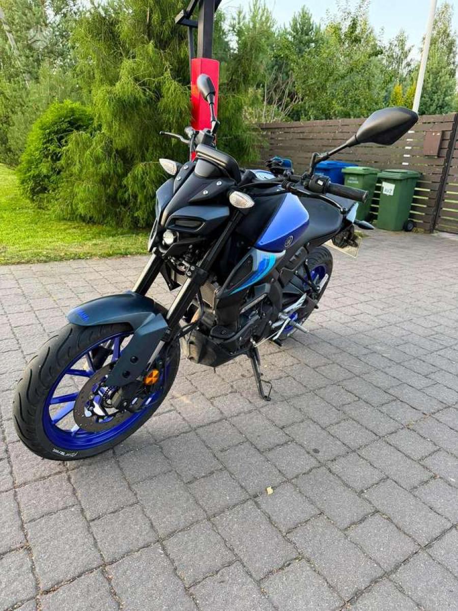 Blue Yamaha MT 125 2024 in Vilnius, with an engine capacity of 0.13 L and mileage of 15 thousand km for 3850 €, photo 3 on AUTOMOTO.COM.LV