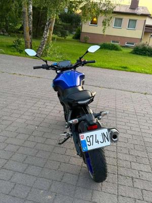 Blue Yamaha MT 125 2024 in Vilnius, with an engine capacity of 0.13 L and mileage of 15 thousand km for 3850 €, photo 5 on AUTOMOTO.COM.LV