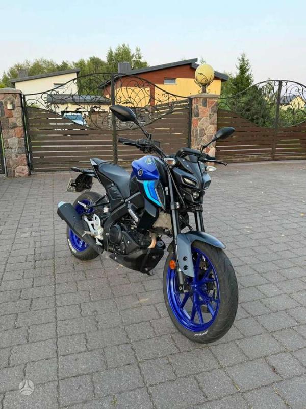 Blue Yamaha MT 125 2024 in Vilnius, with an engine capacity of 0.13 L and mileage of 15 thousand km for 3850 €, photo 6 on AUTOMOTO.COM.LV
